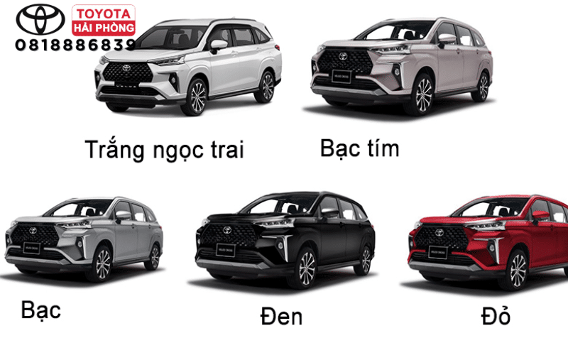 TOP 5 màu xe Toyota Veloz “hot” nhất 2024 - Toyota Hải Phòng
